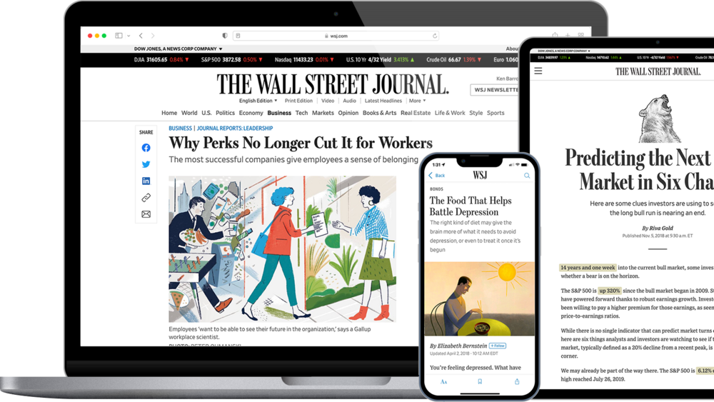 Complimentary access to The Wall Street Journal | The Australian Plus